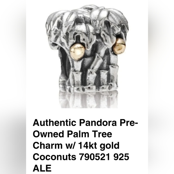 Pandora | Jewelry | Pandora Charm Palm Tree W4k Gold | Poshmark